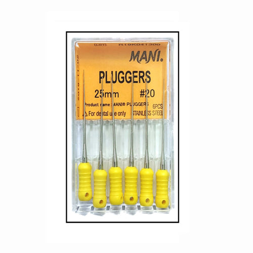 Mani Finger Plugger 25mm (Pack of 6) Dental Root Canal Endodontic File – Dental Prod