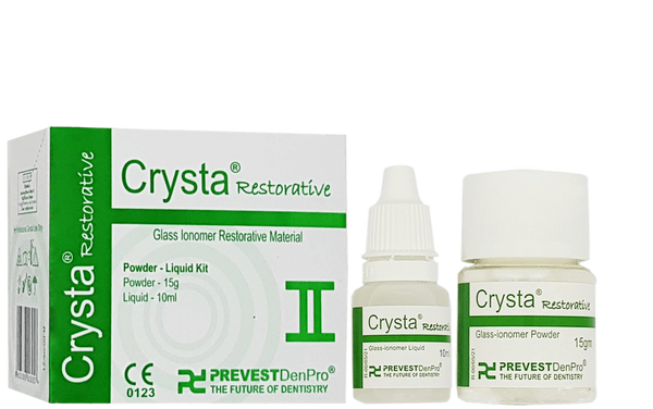 Prevest Crysta I Luting GIC Cement + Prevest Crysta II Restorative Cem ...