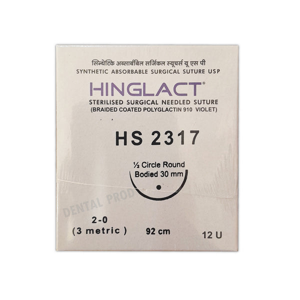 HINGLACT Absorbable Sterlised Surgical Needle Suture (HS 2317) – Dental ...