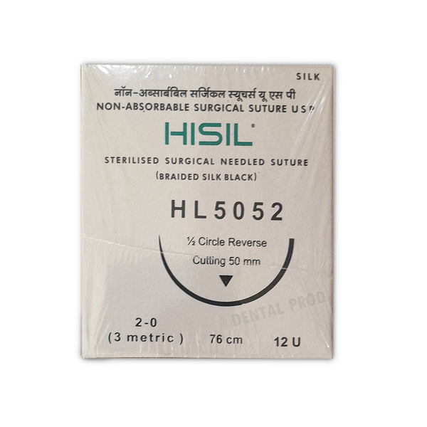 HISIL Non-Absorbable Surgical Needled Suture usp (HL 5052) – Dental Prod