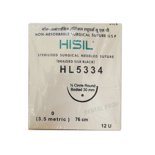 HISIL Non-Absorbable Surgical Needled Suture usp (HL 5334) – Dental Prod