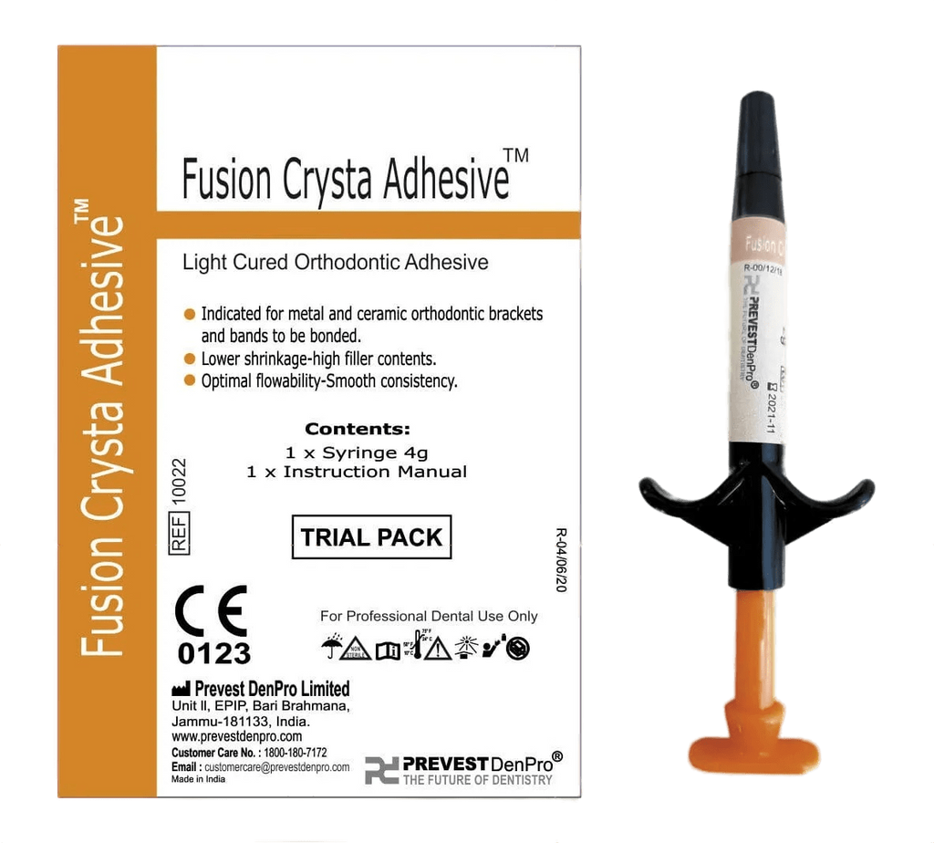 Prevest Fusion Crysta Adhesive - Trial Pack 4gm Syringe – Dental Prod