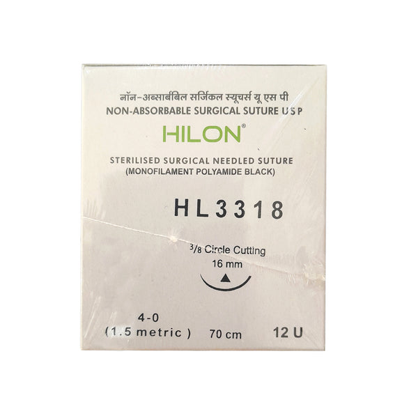 Hilon Non-Absorbable Sterlised Surgical Needle Sutures (HL-3318 ...