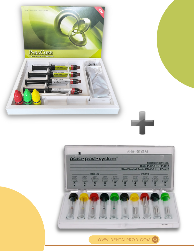 Coltene Paracore Dual-Cured Kit + Coltene Para Post Starter Kit ...