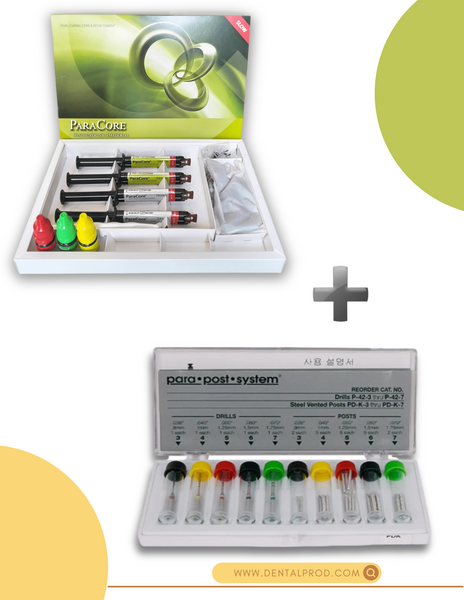 Coltene Paracore Dual-Cured Kit + Coltene Para Post Starter Kit ...