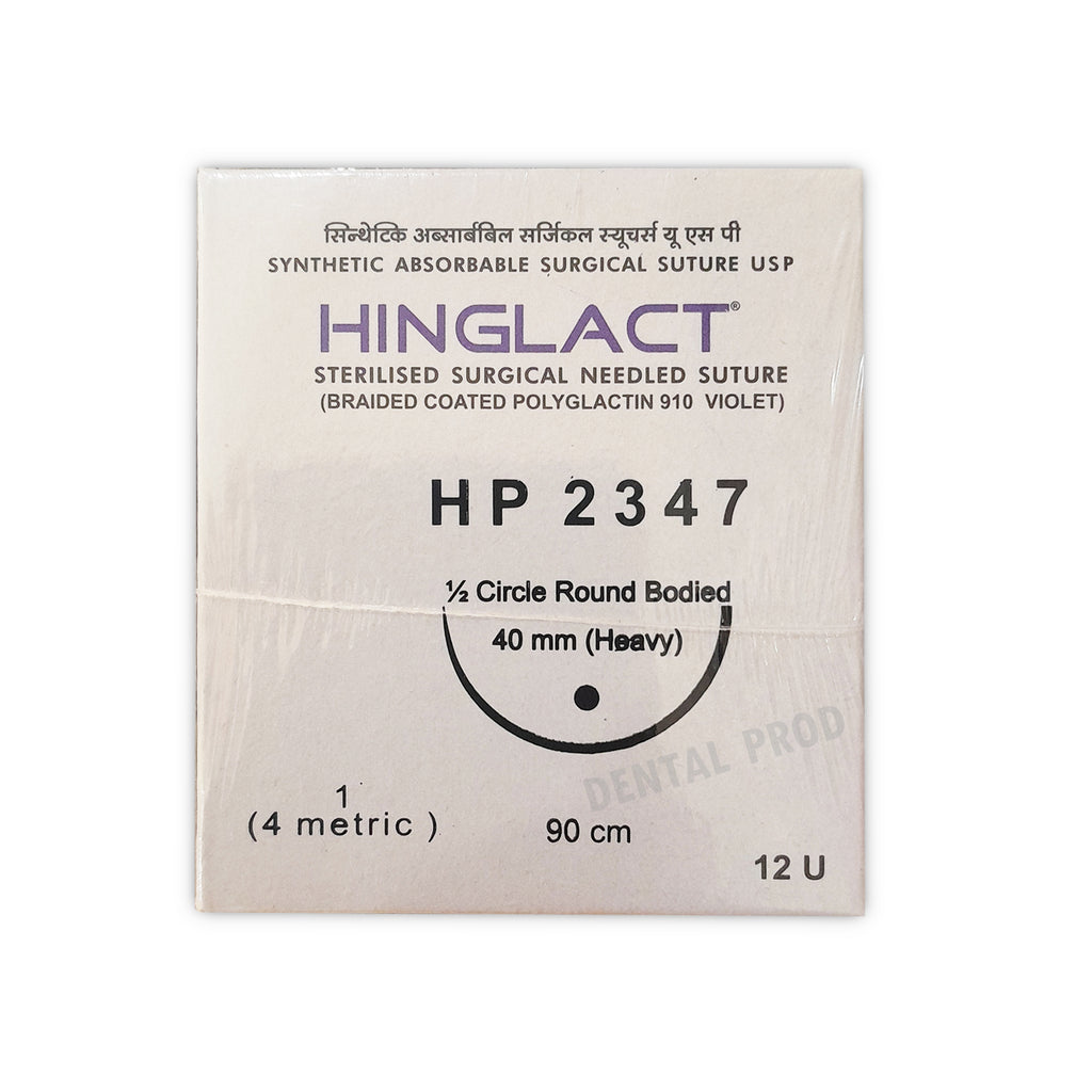 HINGLACT Absorbable Sterlised Surgical Needle Suture (HP 2347) – Dental ...