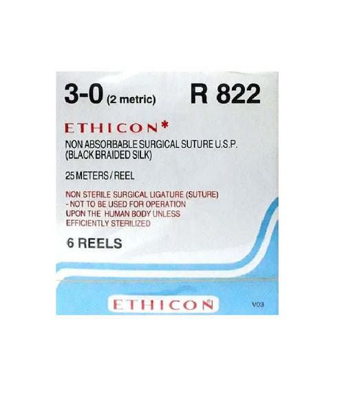Ethicon #3-0 Non-Absorbable Surgical Suture (R 822) – Dental Prod
