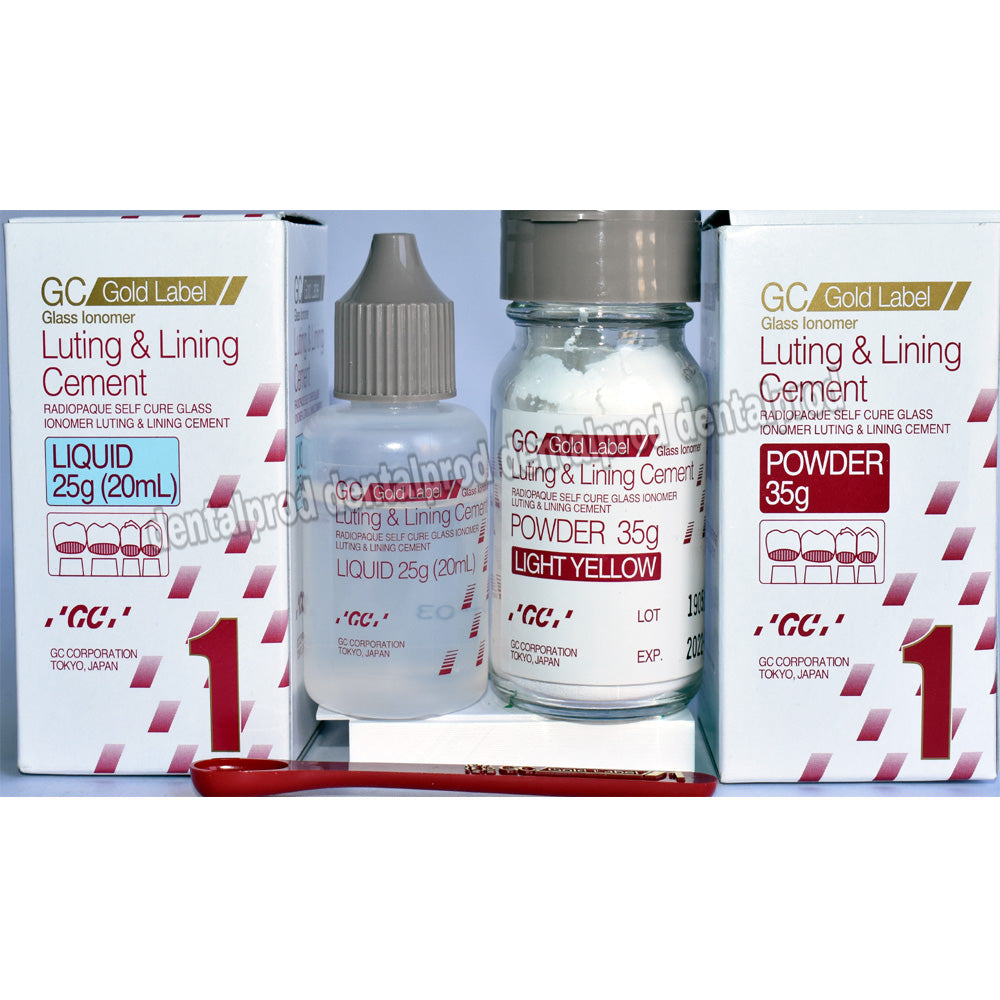 GC Gold Label 1 Luting & Lining GIC (Glass Ionomer Cement) – Dental Prod