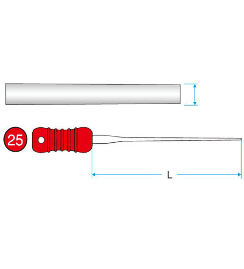 Mani Finger Plugger 25mm (Pack of 6) Dental Root Canal Endodontic File ...