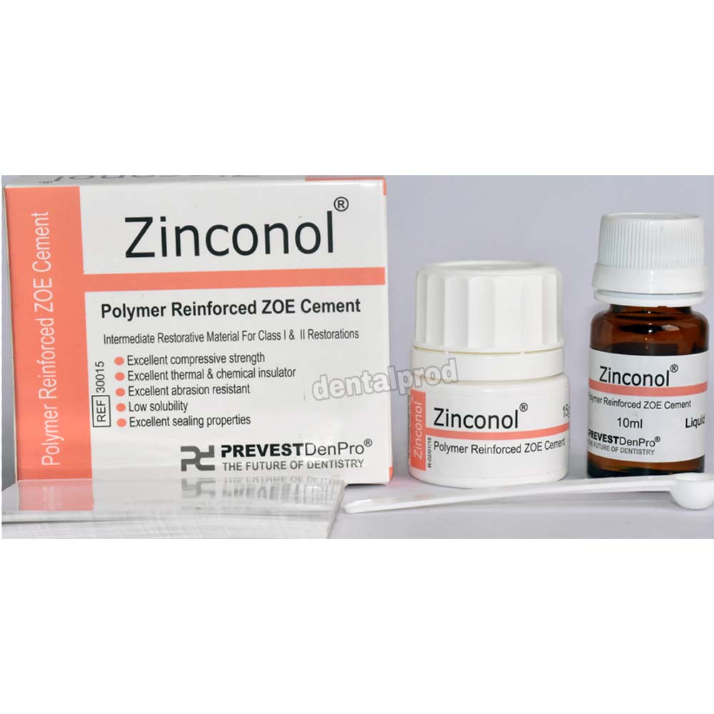 Prevest Denpro Zinconol Polymer Reinforced ZOE Dental Restorative Ceme ...