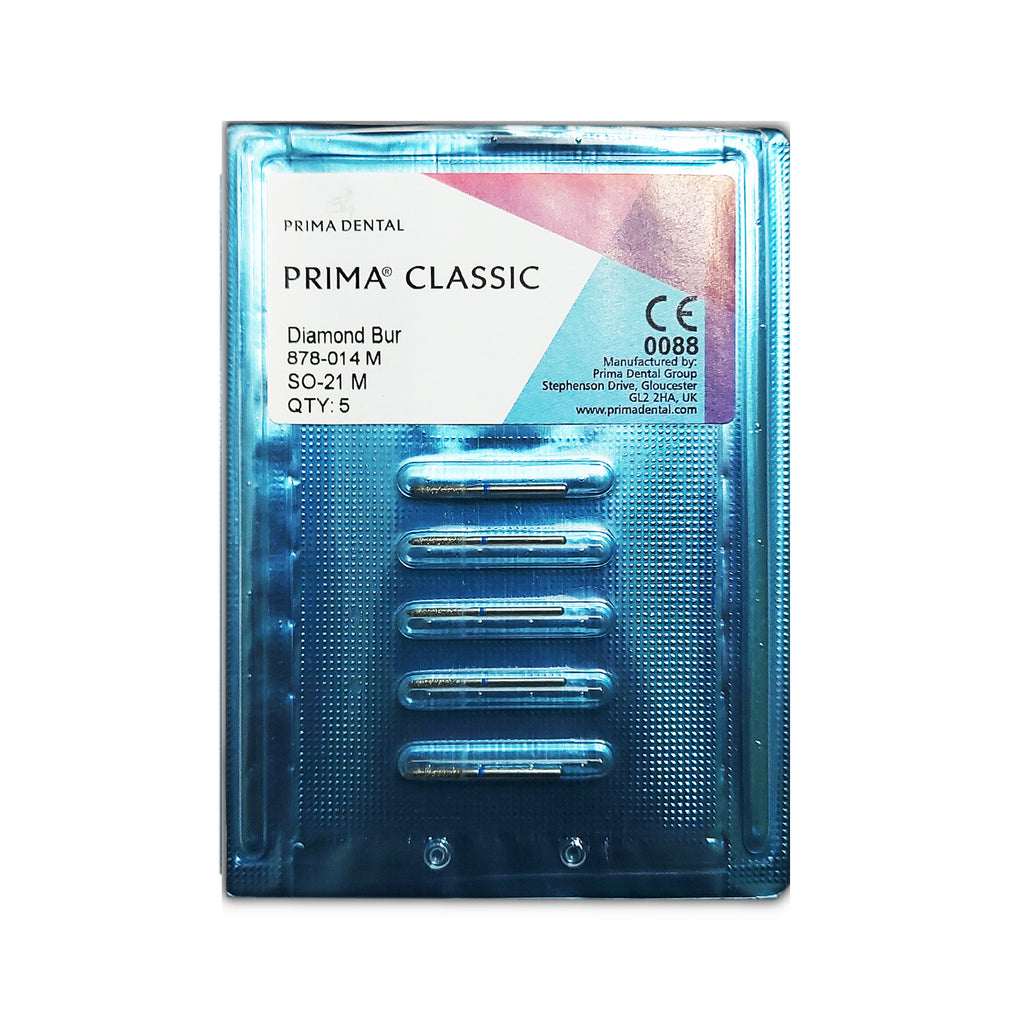 Prima Dental Cylinder Air Rotor Diamond Burs (Pack of 5) – Dental Prod