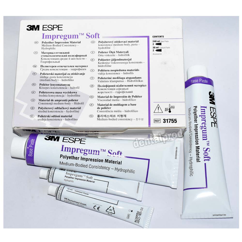 3M Impregum Soft Handmix Polyether Medium Body Impression Materials ...
